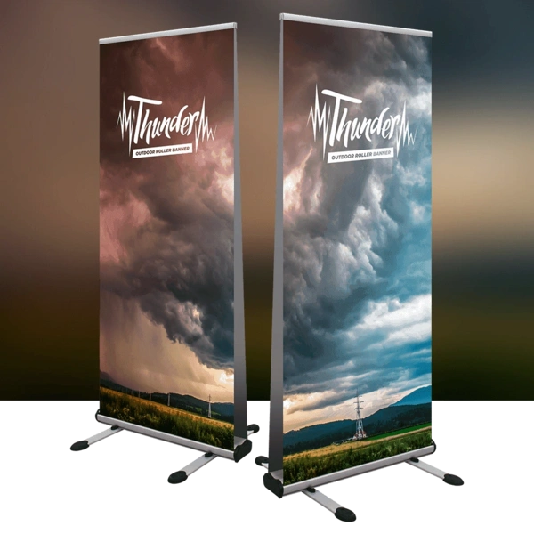 Thunder Outdoor Roller Banner | A E Simmons Limited